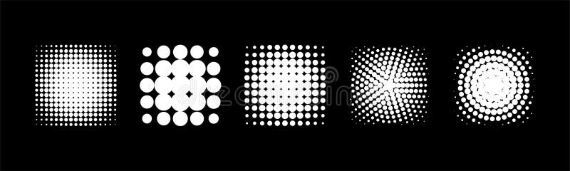 Halftone Dot Grunge Effect Abstract Pattern . Gradient Geometric ...