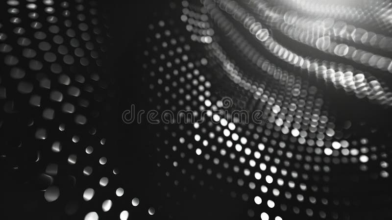Halftone Dot Pattern Swirl on Black Background Stock Photo - Image of ...
