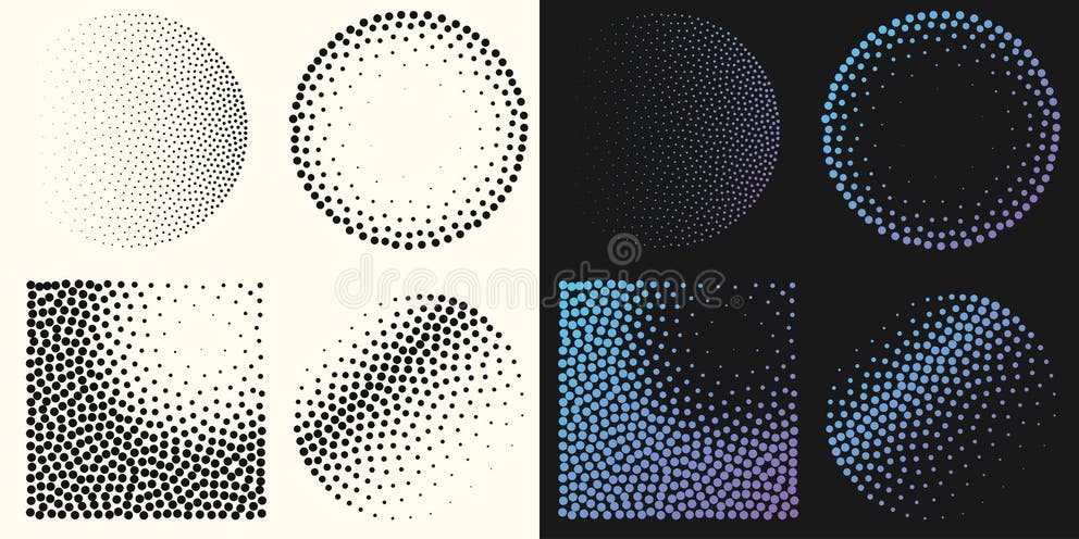 Halftone Dot Tone Grunge Effect Abstract Pattern Texture Vector Graphic ...
