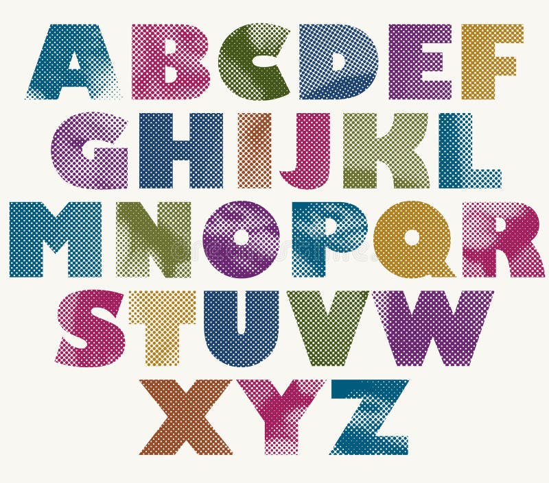 Dots Bold Font Color Pixels Stock Illustrations – 2 Dots Bold Font ...