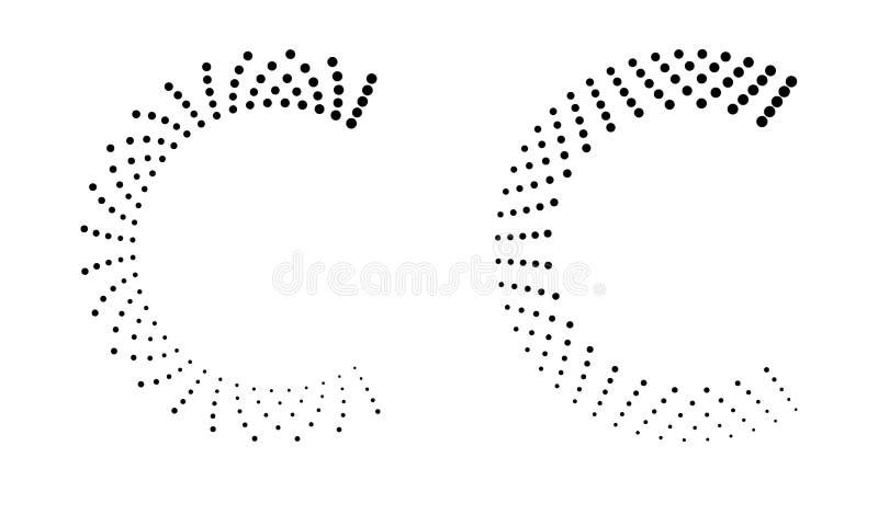 Letter C Dotted Vector Circle Stock Illustrations – 78 Letter C Dotted ...