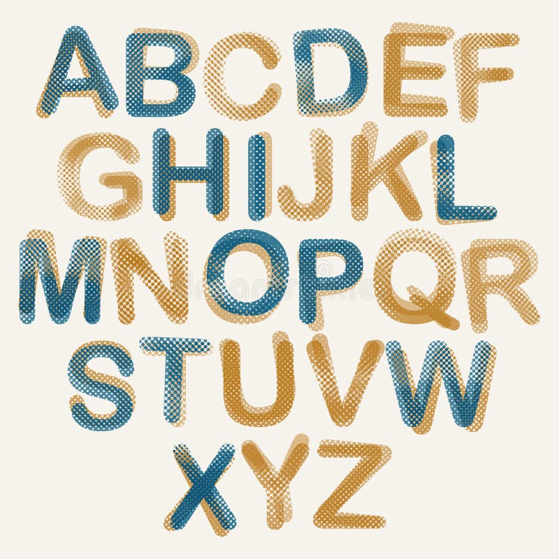 Dots font stock vector. Illustration of english, child - 245499319