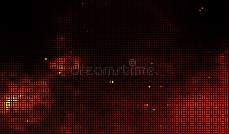 Halftone Dots Orange Burning Sparks Fire on Red Background Stock Image ...