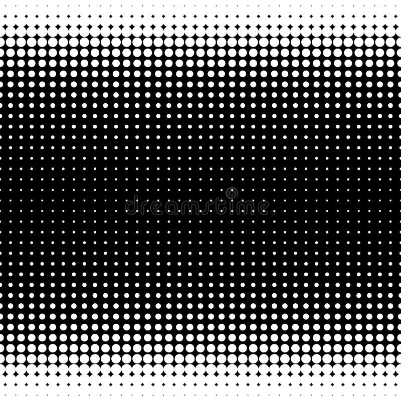 Halftone Dots Pattern Black White Stock Vector - Illustration of ...