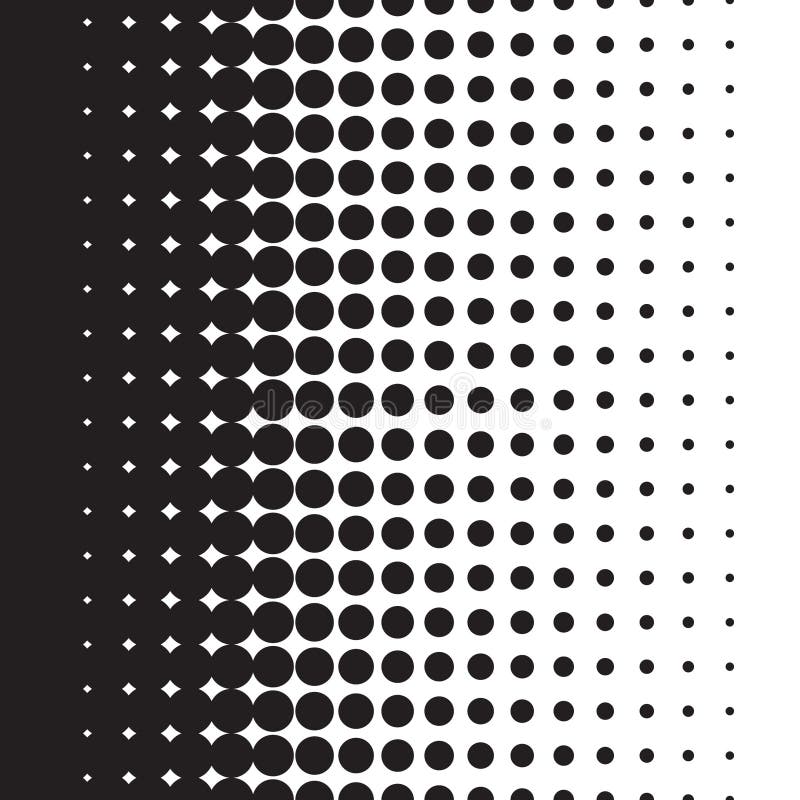 Halftone Dots Pattern Gradient in Vector Format Stock Illustration - Illustration of decorative ...
