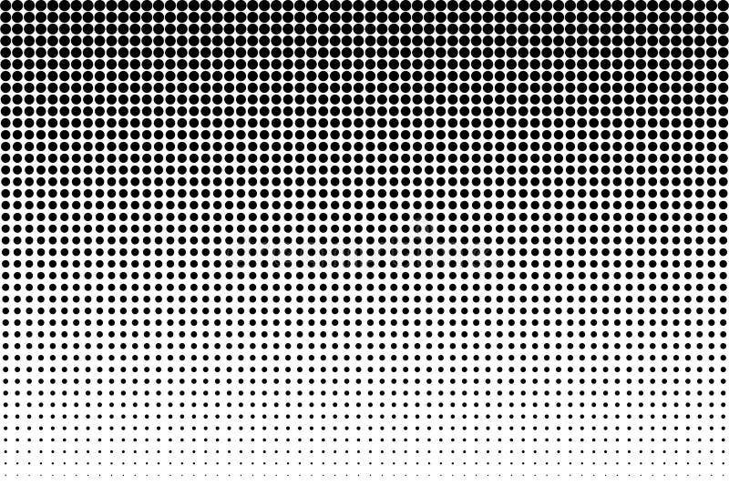 Halftone Dots Pattern. Grayscale Gradient Fill. Vector Dotted Texture ...