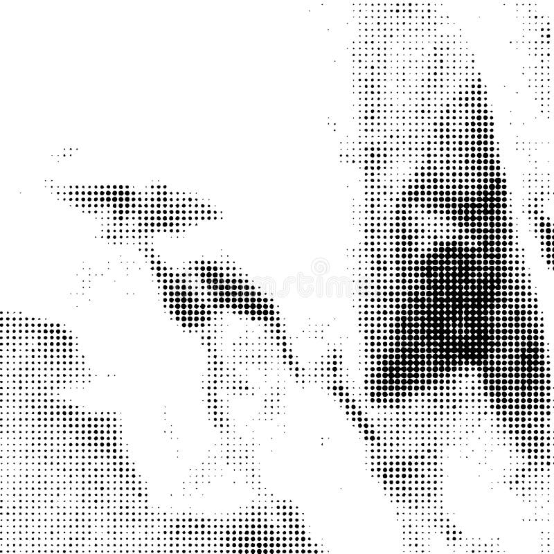 Halftone Dots Pattern . Halftone Dotted Grunge Texture . Ink Print ...