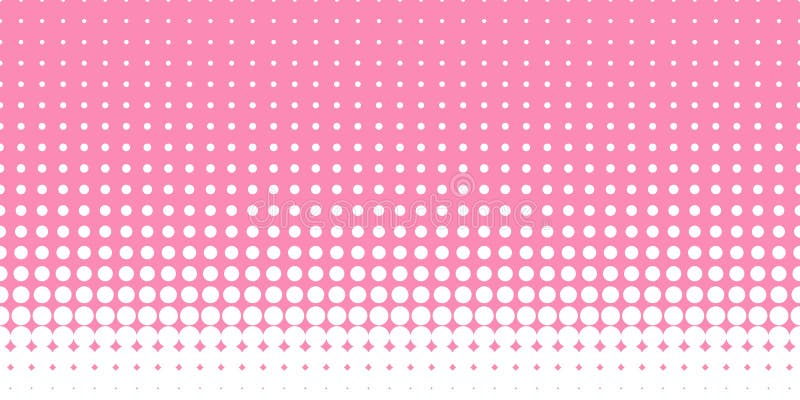 Halftone Dots Vector Gradient Pink White Stock Vector - Illustration of ...