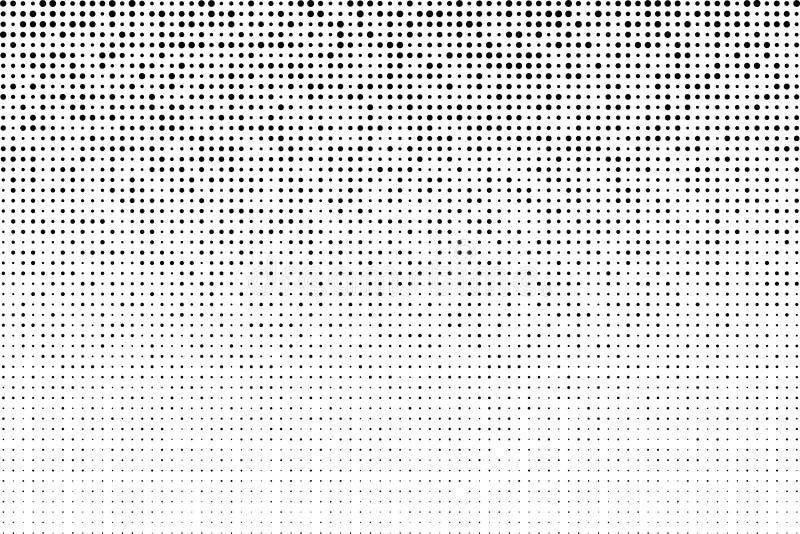 Black and White Halftone Dotted Pattern. Stock Vector - Illustration of ...
