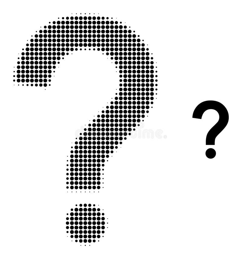 Halftone Dotted Query Sign Icon Stock Vector - Illustration of dots ... Halftone Dotted Query Sign Icon Stock Vector - Illustration of dots ...