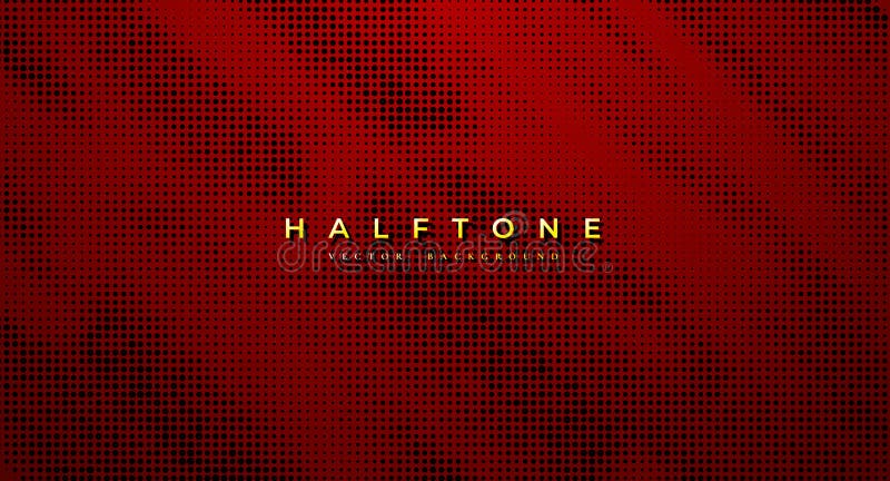 Halftone Dotted a Red Background. Abstract Polka Dot Style Texture ...