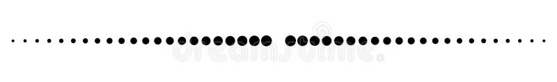 Halftone Dotted Separator Line. Abstract Geometric Minimal Border Text ...