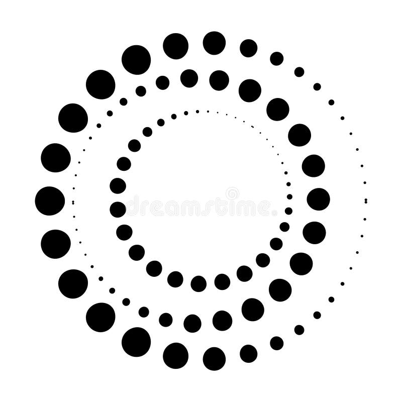 Form of Round Particles Dachshund Dog Flat Design Stock Vector ...
