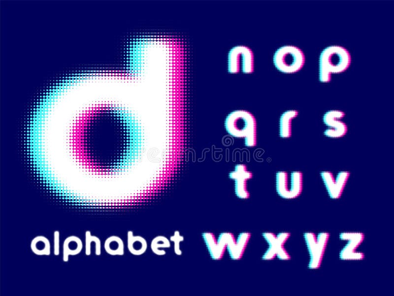 Halftone font stock vector. Illustration of print, dotted - 178040347