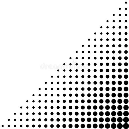 Halftone Dotted Triangle Corner. Isolated Vector Spotted Mosaic Shape ...