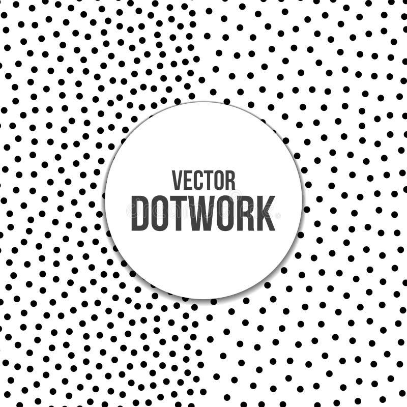 Halftone Dotwork Engraving Background Stock Vector - Illustration of ...