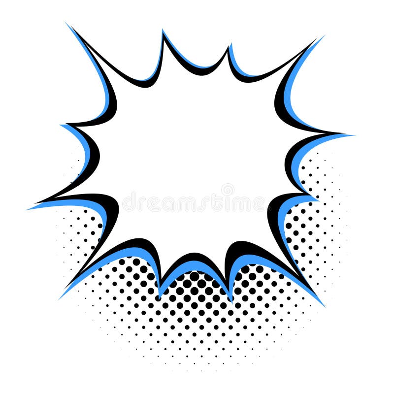 Halftone Edge Speech Bubble Stock Vector - Illustration of halftone ...