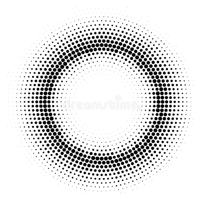 Halftone Effect Circle Frame. Vector Round Gradient Stock Vector ... Halftone Effect Circle Frame. Vector Round Gradient Stock Vector ...