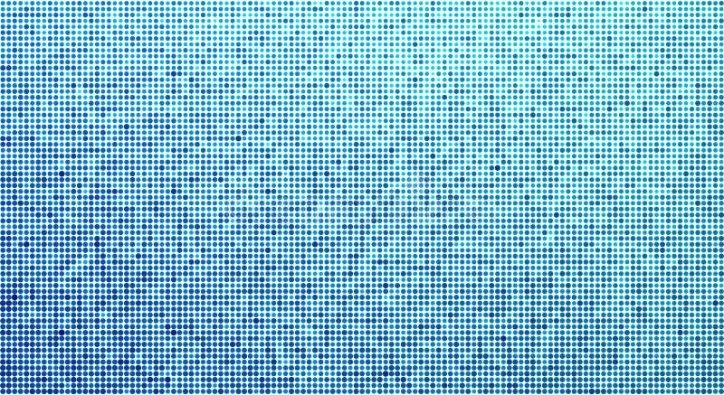 Halftone Effect Dotted Blue Gradient Background. Vector Abstract ...