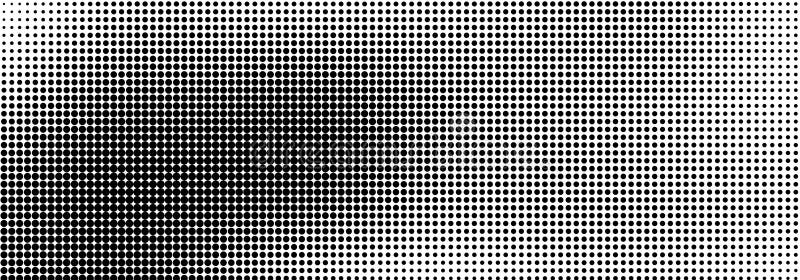 Halftone Effect Raster Wave Gradient Abstract Banner Design, Wide ...