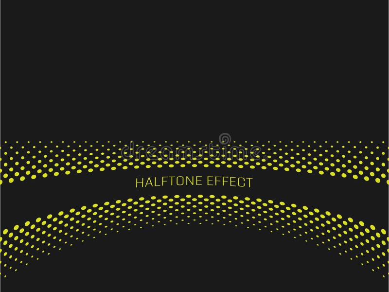 Halftone Effect Title Strip with Yellow Text on Dark Grey Background ...