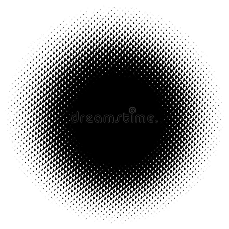 Halftone Element. Abstract Geometric Graphic with Half-tone Pattern ...