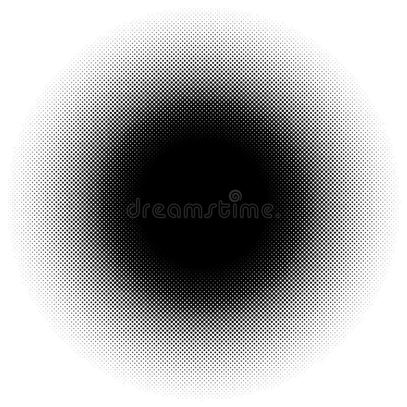 Halftone Element, Circular Halftone Pattern. Specks, Halftone Ci Stock ...