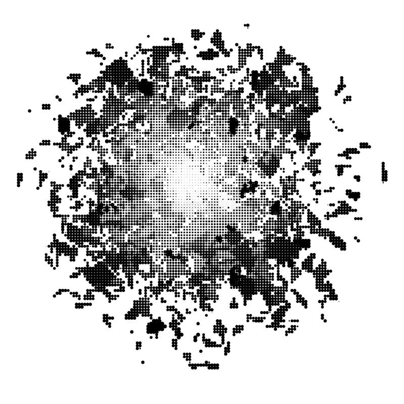 Halftone Explode Flash, Dotted Cartoon Explosion, Star Burst. Sharp ...