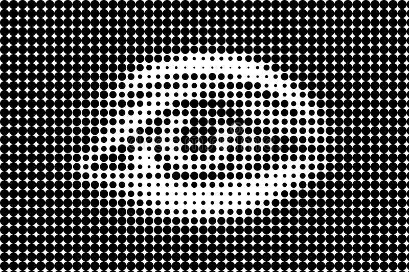 Halftone Eye Symbol with Circular Dots Stock Illustration ...