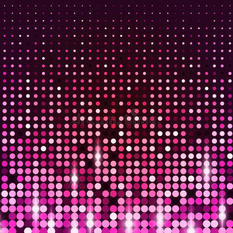 Halftone Fade Mosaic Background, Vector Retro Neon Disco Banner ...