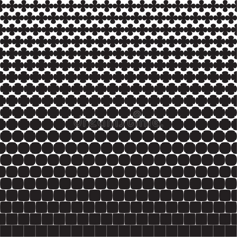 Halftone with Floral Elements and Squares Stock Vector - Illustration ...