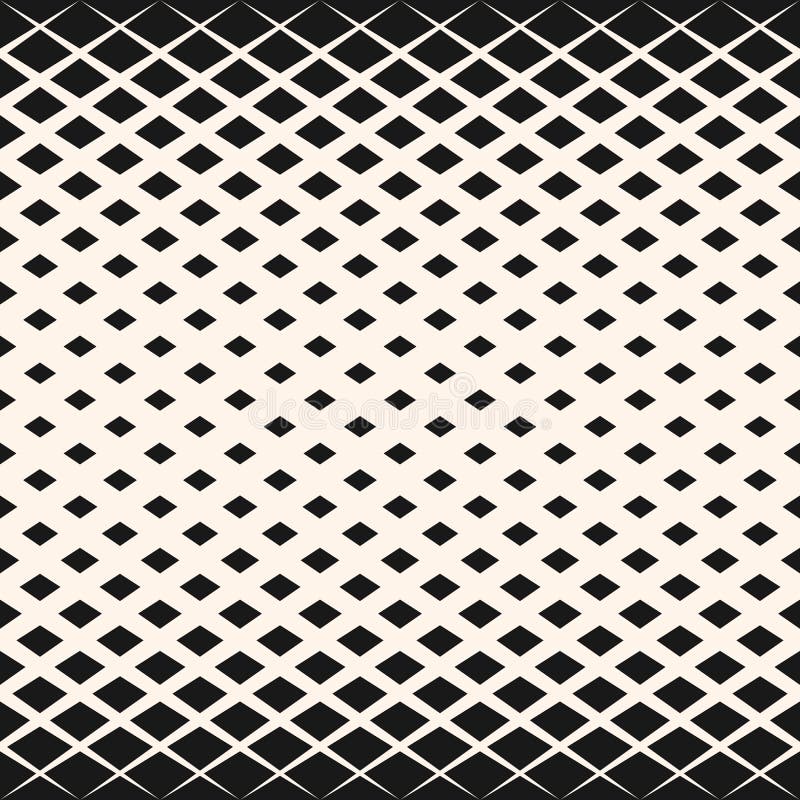 Halftone Geometric Pattern, Diamond Shapes, Crystals, Rhombuses Stock ...