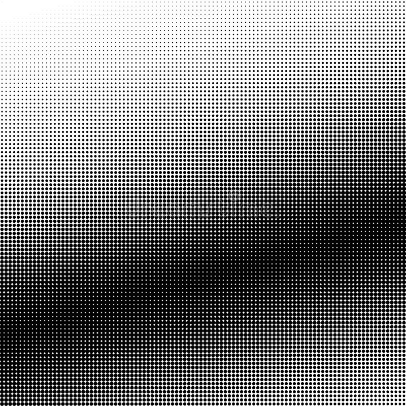 Halftone Gradation / Gradient Pattern, Abstract Geometric Pointillist ...