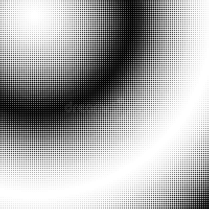 Halftone Gradation / Gradient Pattern, Abstract Geometric Pointillist ...