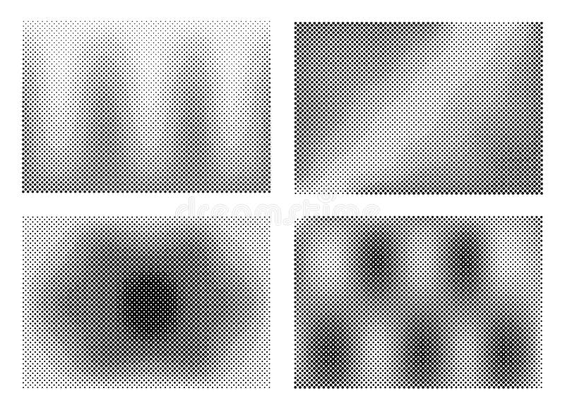 Halftone Gradient Background. Grid Horizontal Dirty Artistic Effect ...