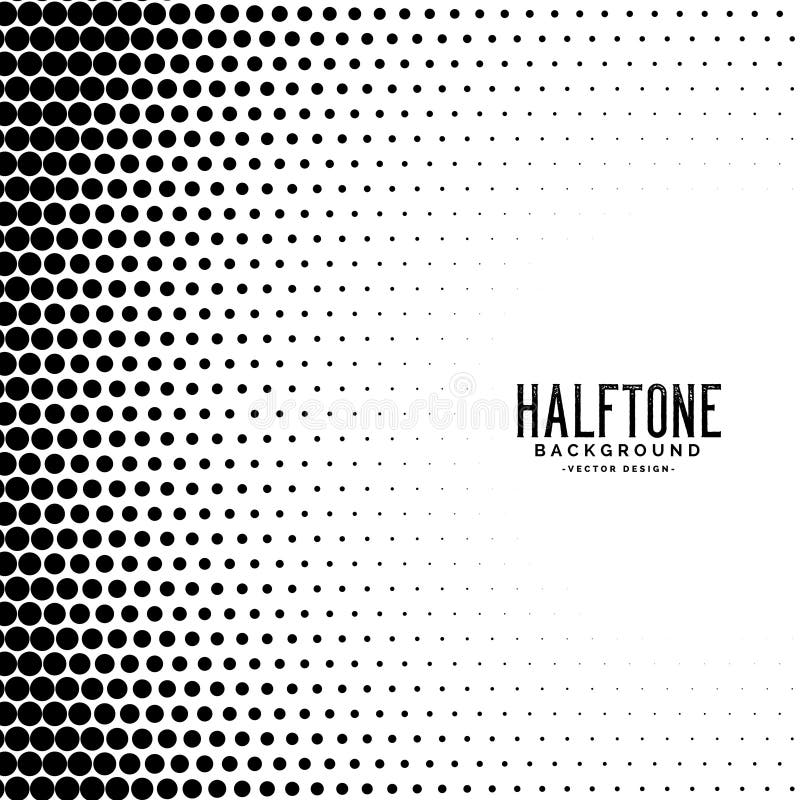Halftone Gradient Dots Pattern Background Stock Vector - Illustration ...