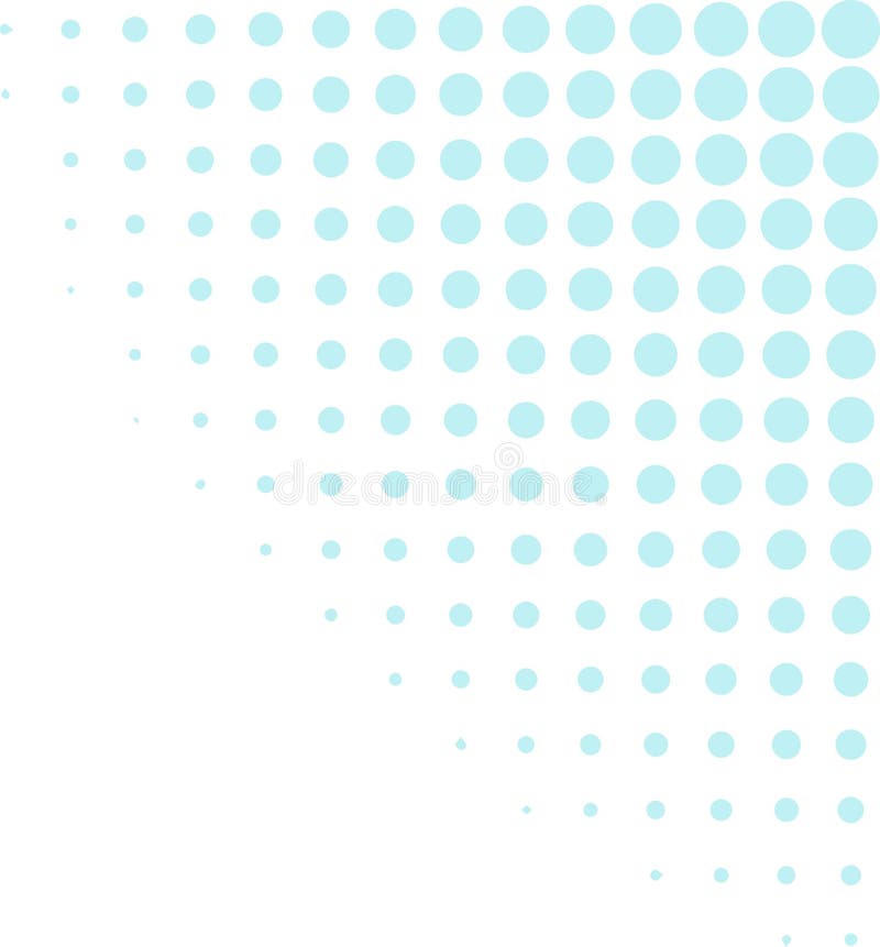 Gradient Halftone Dots Background Illustration. Blue Dots Halftone ...