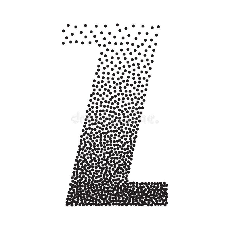 Halftone Gradient Grain Letter Z. Vector Stipple Dotted Font Stock ...
