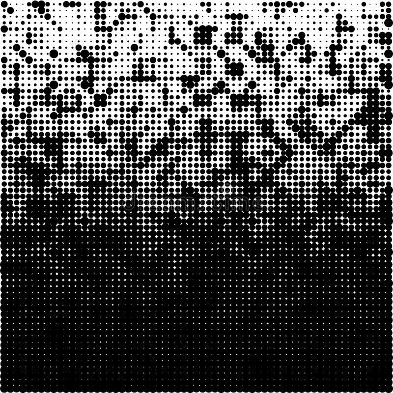 Halftone Gradient Pattern. Background Using Halftone Random Dots Texture. Grunge Backdrop ...
