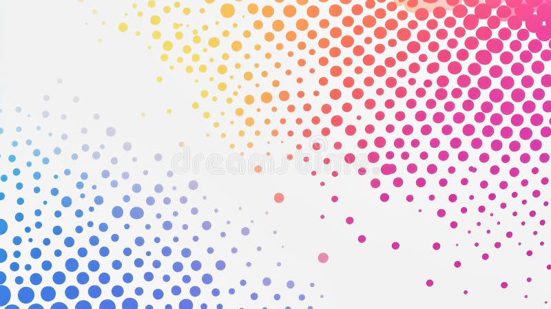 Halftone Gradient Pattern Featuring Varying Dot Sizes on a Minimalist ...