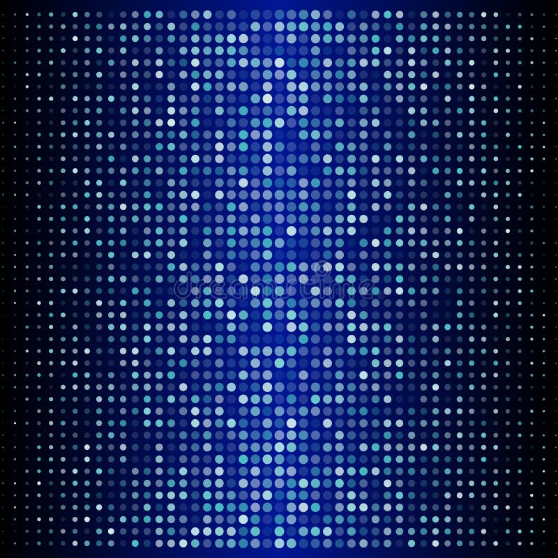 Halftone Gradient. Pop Art Template. Abstract Blue Halftone Background ...