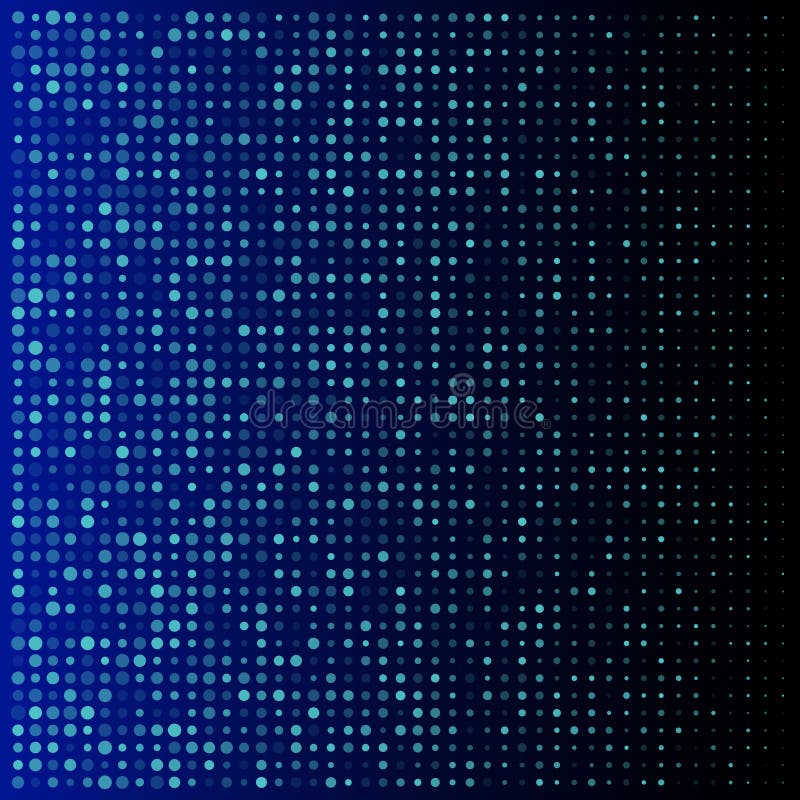 Halftone Gradient. Pop Art Template. Abstract Blue Halftone Background ...