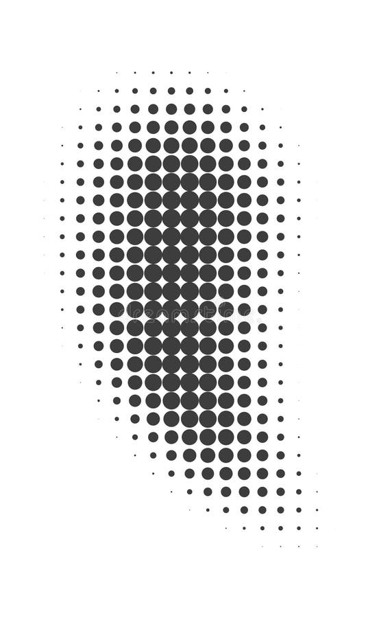 Halftone Gradient Shapes Dots Comic Effect Stock Vector Illustration