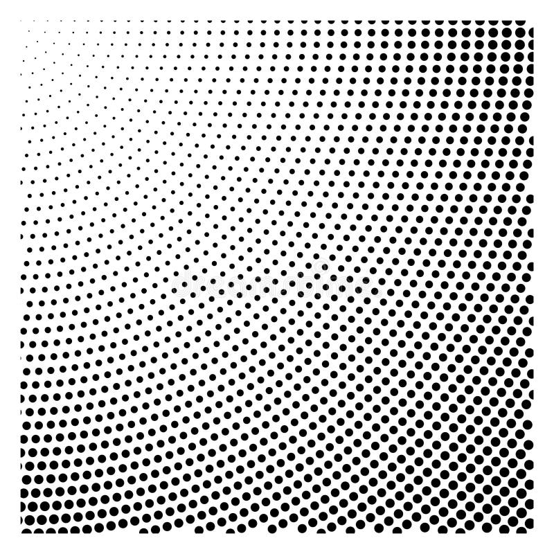 Halftone Gradient Effect. Dot Texture, Dotted Geometric Pattern ...