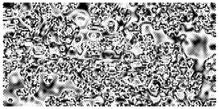Halftone Hexagon Pattern. Random Vector Noise Texture. Stock Image ...