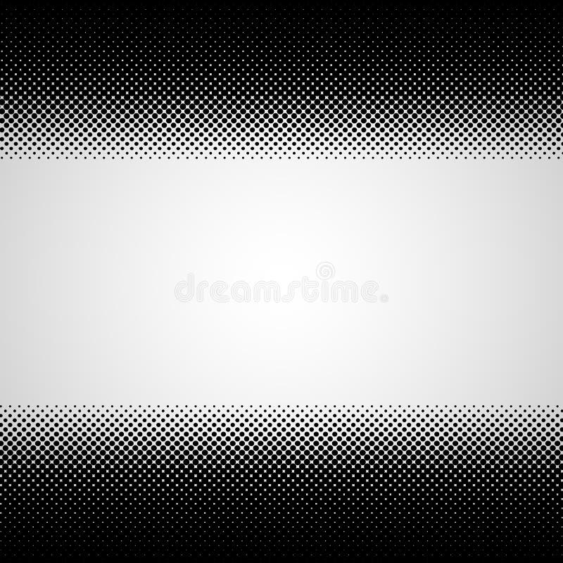 Halftone Horizontal Abstract Black Dots Design Element Stock Vector ...