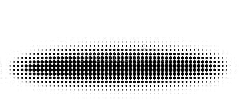 Halftone Horizontal Smudge Dot Pattern Stock Illustration ...