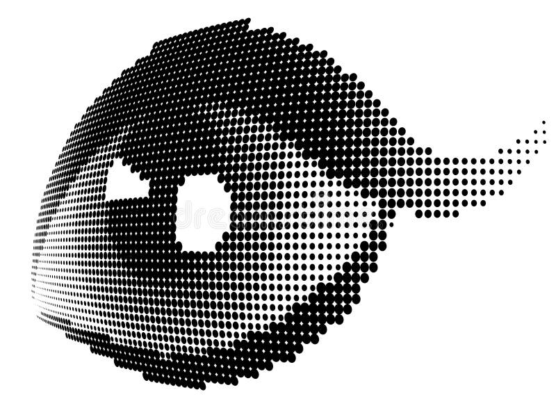 Halftone human eye stock vector. Illustration of spot - 126865786