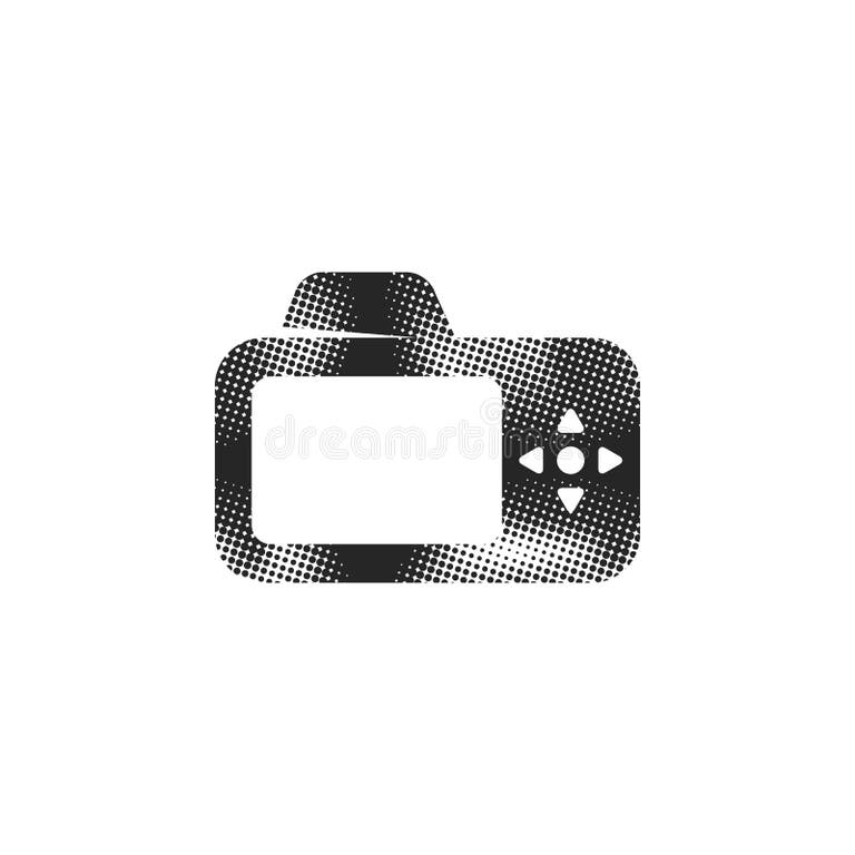 Halftone Icon - Camera stock vector. Illustration of design - 195052199