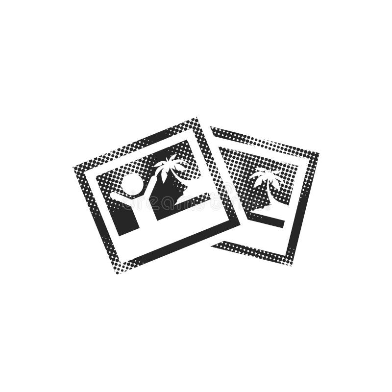 Halftone Icon - Picture File Format Stock Vector - Illustration of ...